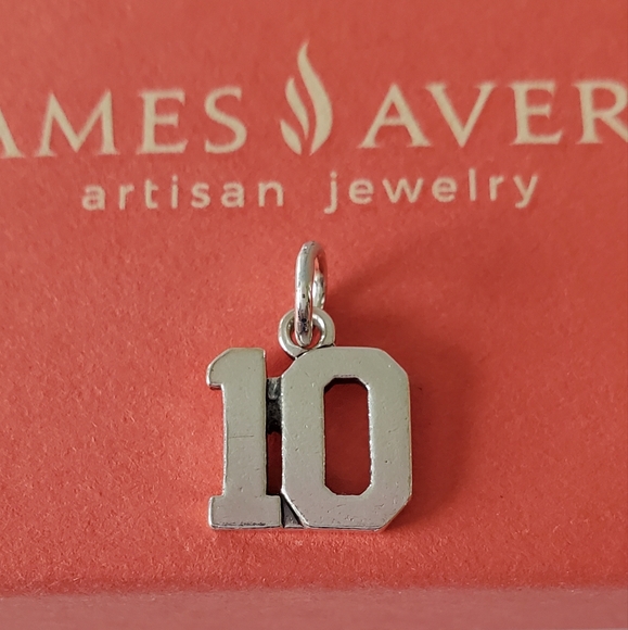 James Avery | Jewelry | James Avery Silver Ivy League Number Ten Charm ...